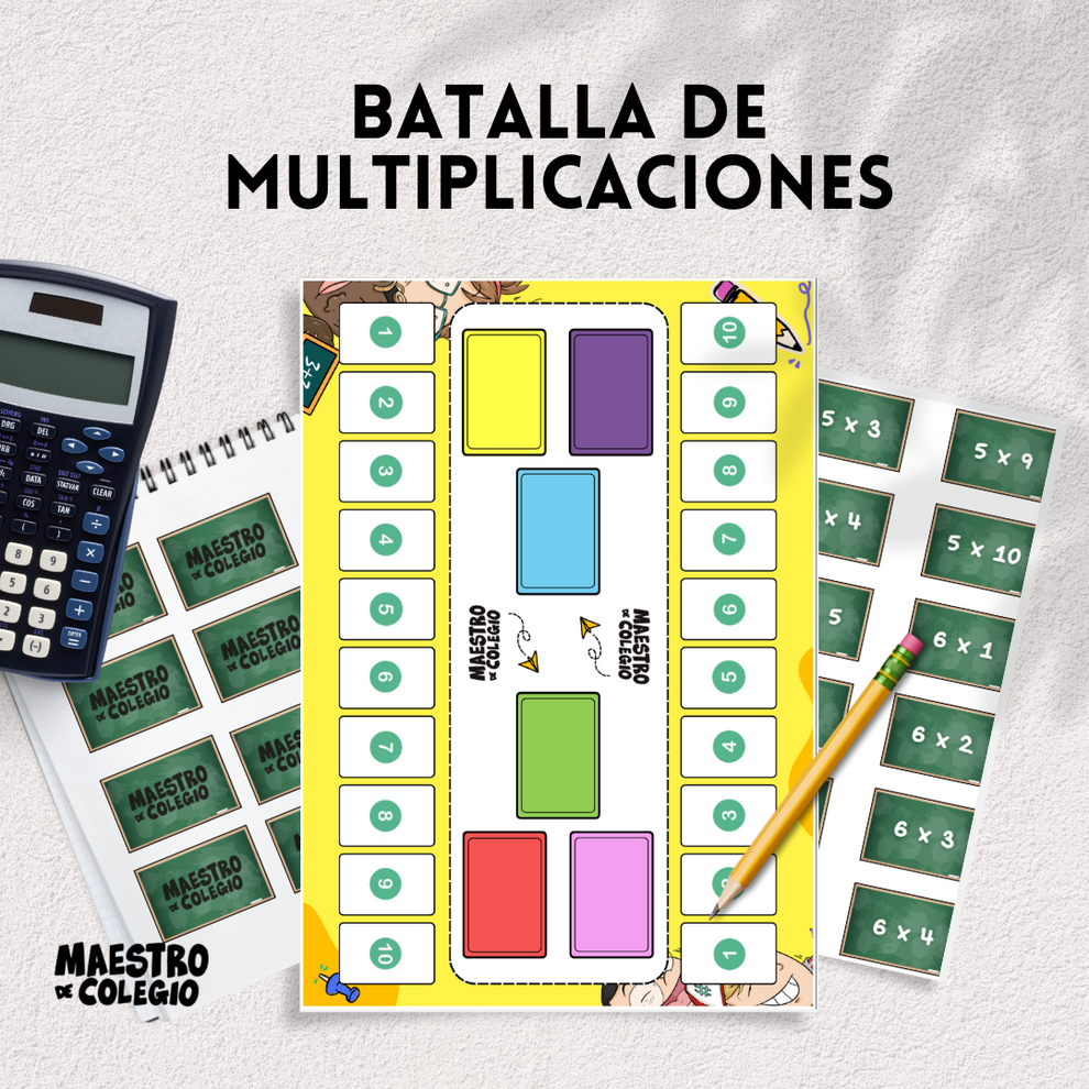 Batalla de multiplicaciones – Maestro de Colegio